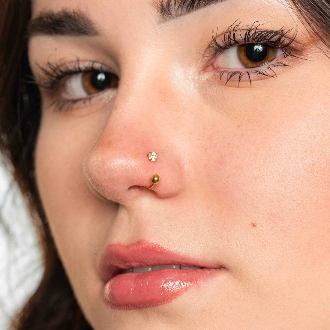 Lunifia - real and fake piercings - nose navel ear