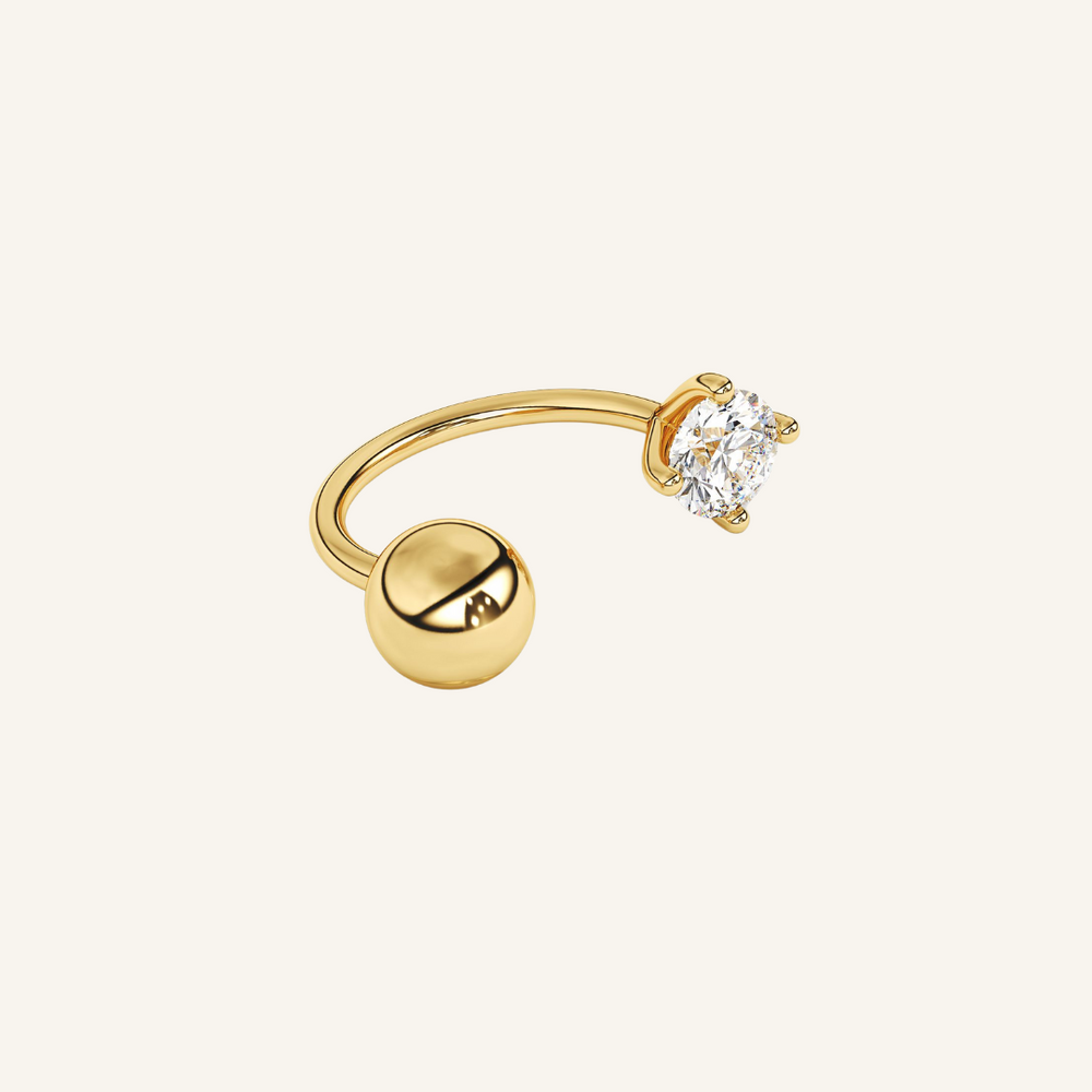 Lunifia - real and fake piercings - nose navel ear